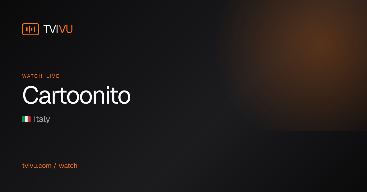 Cartoonito Live · Kids' TV from Italy · Tvivu