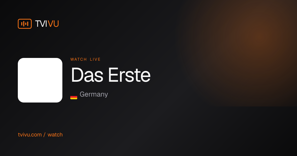 Das Erste Live - Germany's ARD Channel | Tvivu