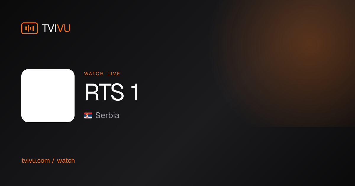 RTS 1 Live · Serbia's General TV Channel | Tvivu