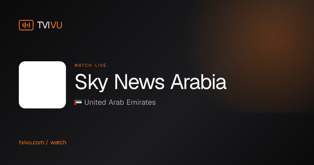 Sky News Arabia Live · Arab News 24/7 · Tvivu